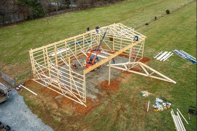 Post Frame vs. Stick Frame Construction - Wolf Barns